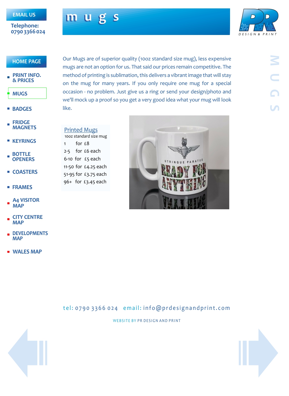 pr design and print mugs
